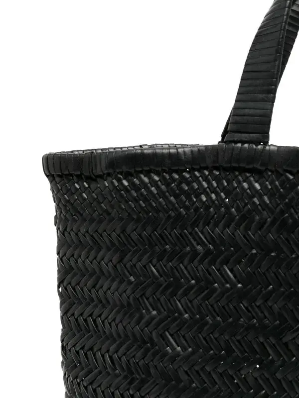 Manebí Medium Woven Leather Tote Bag