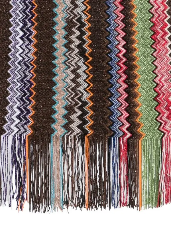 Missoni Zig Zag Print Scarf - Brown