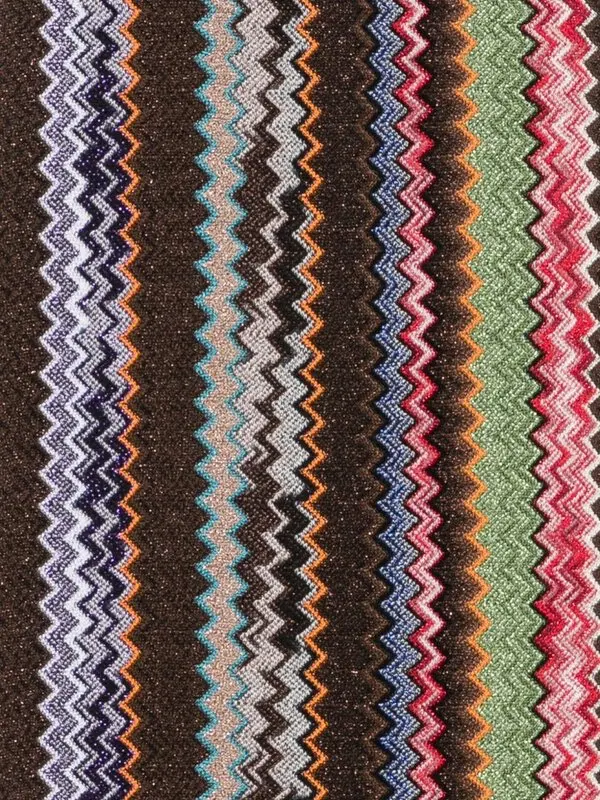 Missoni Zig Zag Print Scarf - Brown