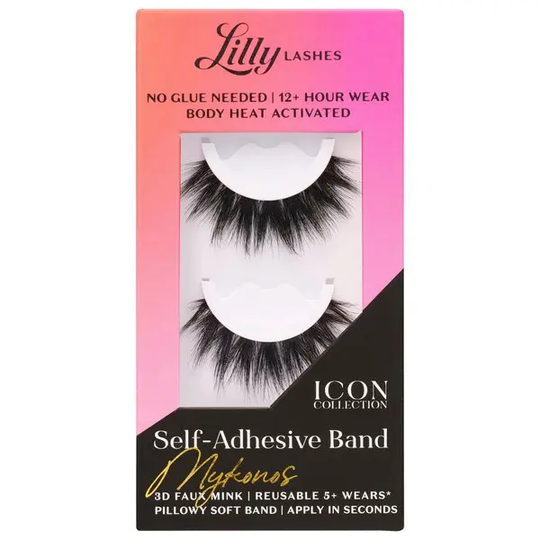 LILLY LASHES Self-adhesive Band 3d Faux Mink Lashes - Mykonos