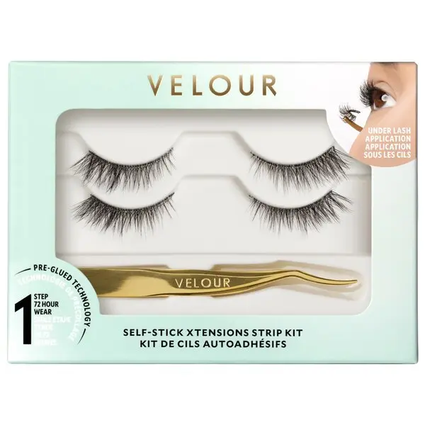 VELOUR Xtensions Self-stick Strip Lashes Kit - Lightly Lifted
