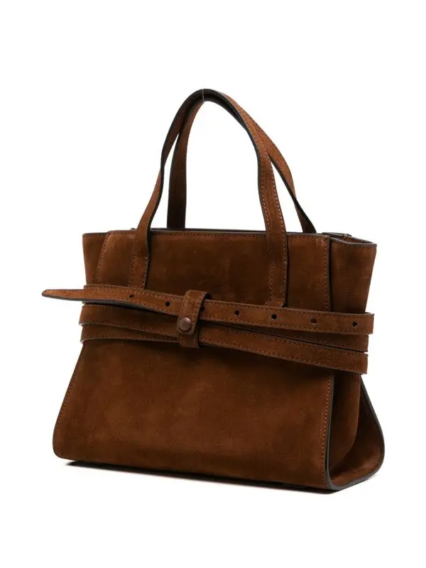 Moschino Tie Me Small Leather Handbag