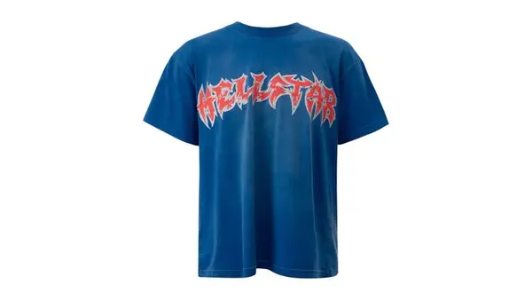 HELLSTAR Metal Logo T-shirt - Blue