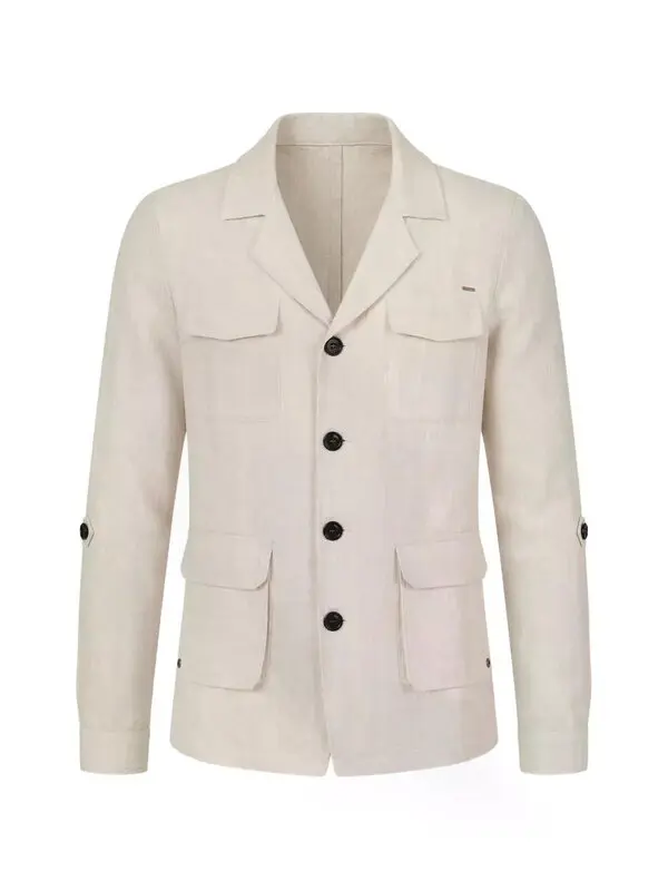 HOOD Flap-pockets Jacket