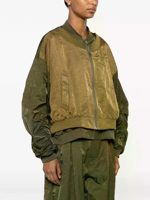 Imperial Panelled Ruched-sleeve Jacket