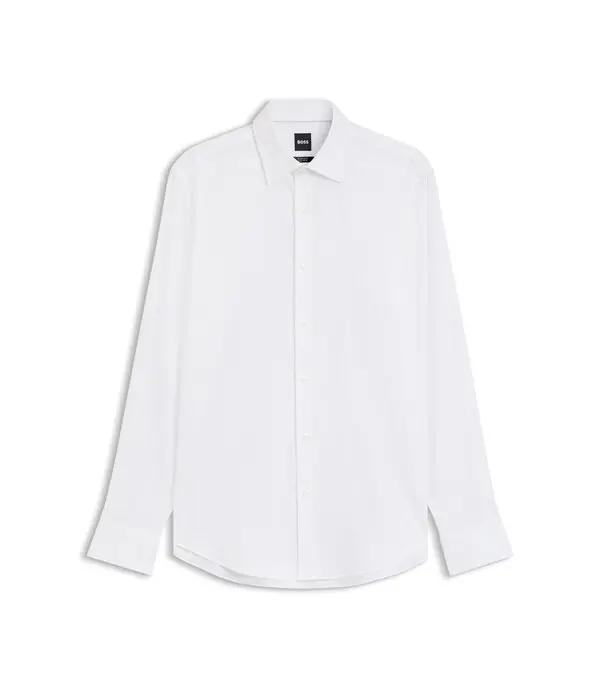BOSS Easy-iron Regular-fit Shirt In Stretch-cotton Dobby