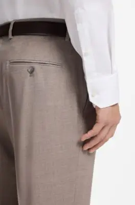 BOSS Easy-iron Regular-fit Shirt In Stretch-cotton Dobby