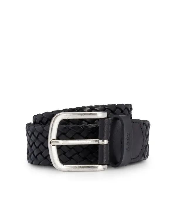 BOSS Woven Leather Belt