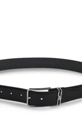 BOSS Italian Leather Belt With Double B Monogram