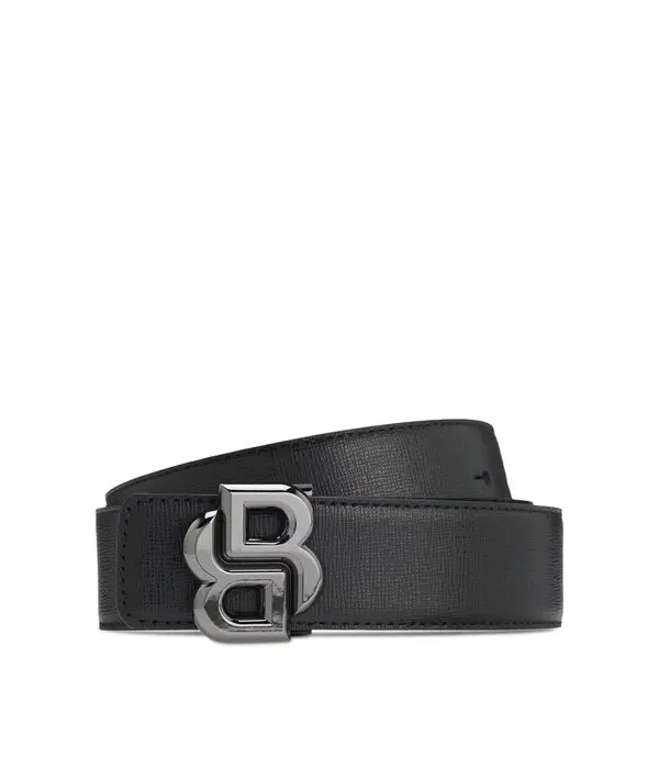 BOSS Reversible Belt With Double B Monogram Buckle - Black