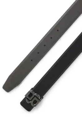 BOSS Reversible Belt With Double B Monogram Buckle