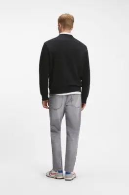 BOSS Relaxed-fit Cotton Terry Sweatshirt With Embroidered Logo