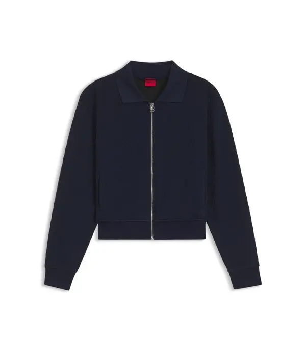 Hugo Zip-up Sweatshirt With Logo Puller