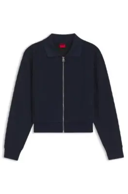 Hugo Zip-up Sweatshirt With Logo Puller