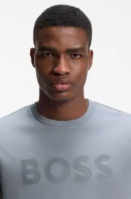 BOSS Cotton T-shirt With Tonal Logo