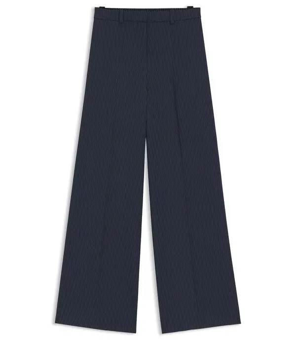 Hugo Pinstripe Wide-leg Pants