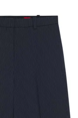 Hugo Pinstripe Wide-leg Pants