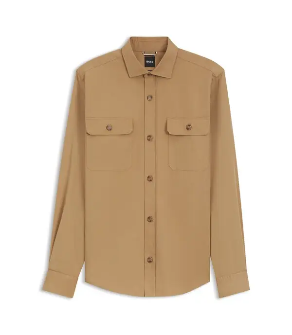 BOSS Heritage Casual-fit Shirt In Compact Cotton Poplin