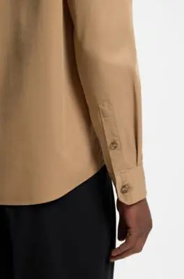 BOSS Heritage Casual-fit Shirt In Compact Cotton Poplin