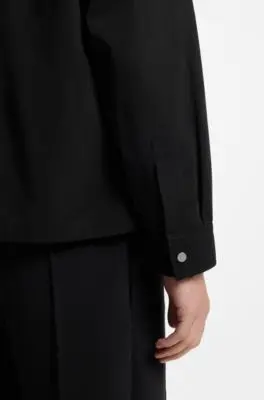 Hugo Oversized-fit Shirt With Zipper Closure