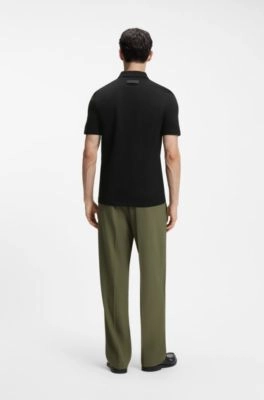 Hugo Slim-fit Polo In Mercerized Cotton