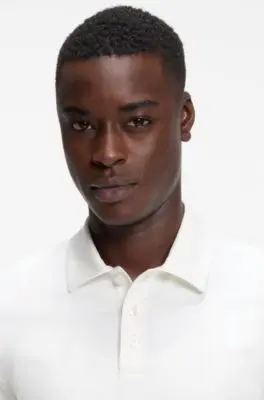 Hugo Slim-fit Polo In Mercerized Cotton