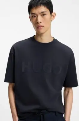 Hugo Cotton-jersey T-shirt With Reflective Logo