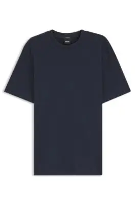 BOSS Regular-fit T-shirt In Striped Cotton
