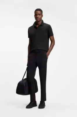 BOSS Paddy Polo Shirt With Structured Logo Patch