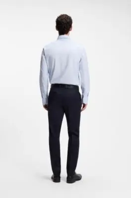 BOSS Regular-fit Shirt In Structured Cotton