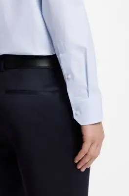 BOSS Regular-fit Shirt In Structured Cotton
