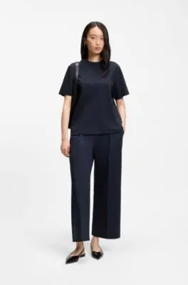 BOSS Relaxed-fit T-shirt In Mercerized Cotton