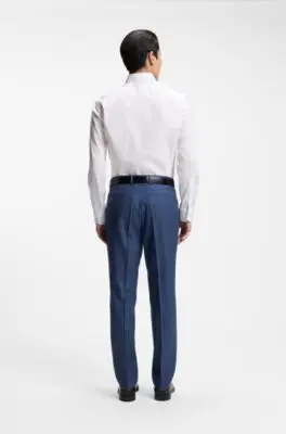 BOSS Regular-fit Shirt In Easy-iron Stretch Cotton - White