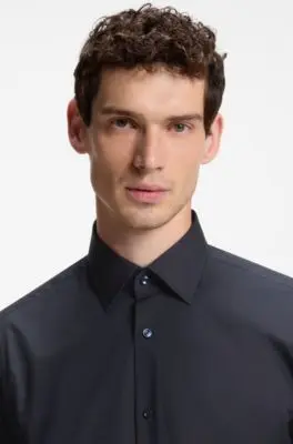 BOSS Regular-fit Shirt In Easy-iron Stretch Cotton