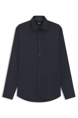 BOSS Regular-fit Shirt In Easy-iron Stretch Cotton
