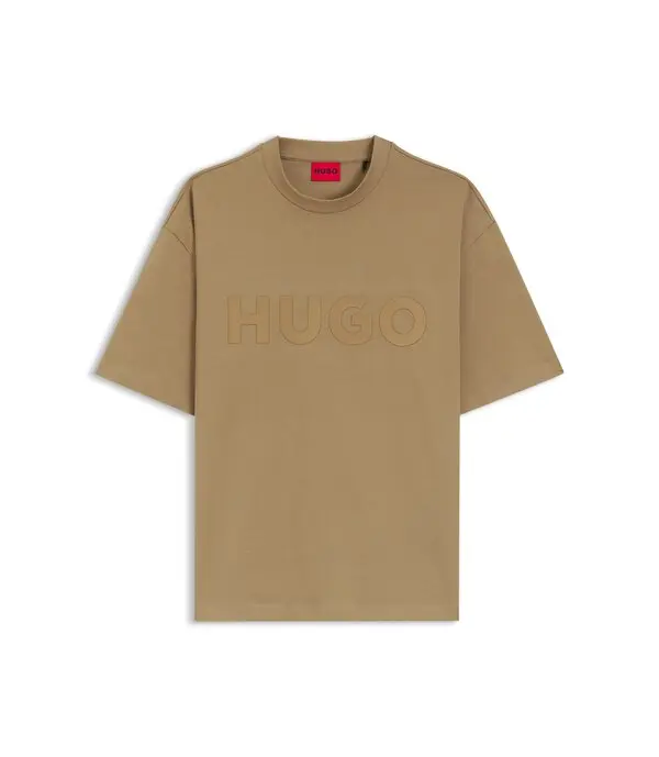 Hugo Cotton-jersey T-shirt With Reflective Logo