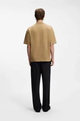 Hugo Cotton-jersey T-shirt With Reflective Logo