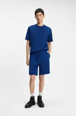 Hugo Cotton Terry Shorts With Logo Detail