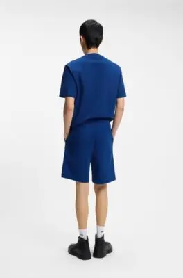 Hugo Cotton Terry Shorts With Logo Detail