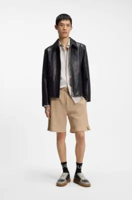 Hugo Modern-fit Shirt In Striped Seersucker