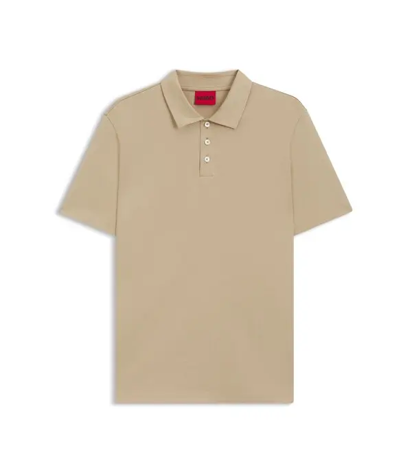 Hugo Slim-fit Polo In Mercerized Cotton