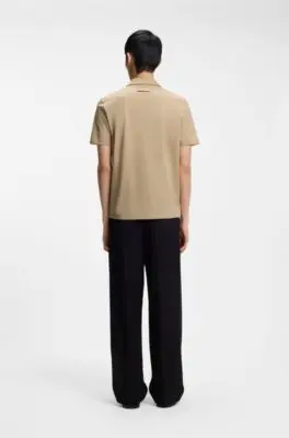 Hugo Slim-fit Polo In Mercerized Cotton
