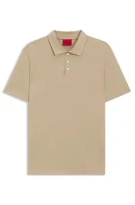 Hugo Slim-fit Polo In Mercerized Cotton