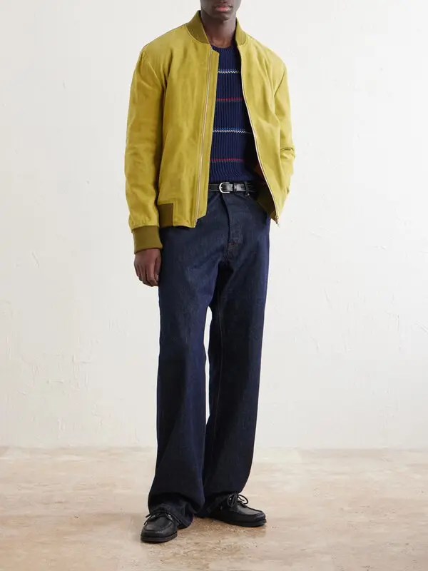 NOAH Ribbed Cotton Striped Sweater