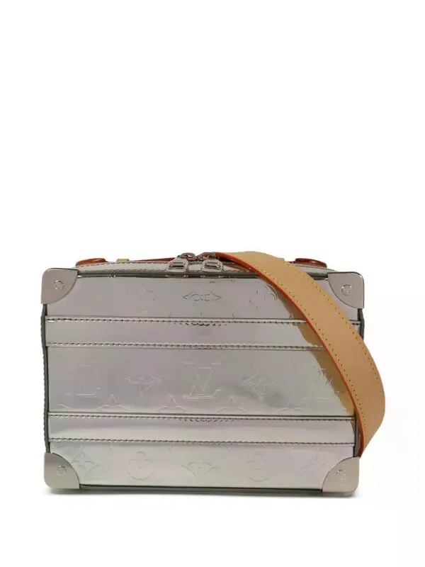 LOUIS VUITTON Handle Soft Trunk Cross Body Bag - Silver