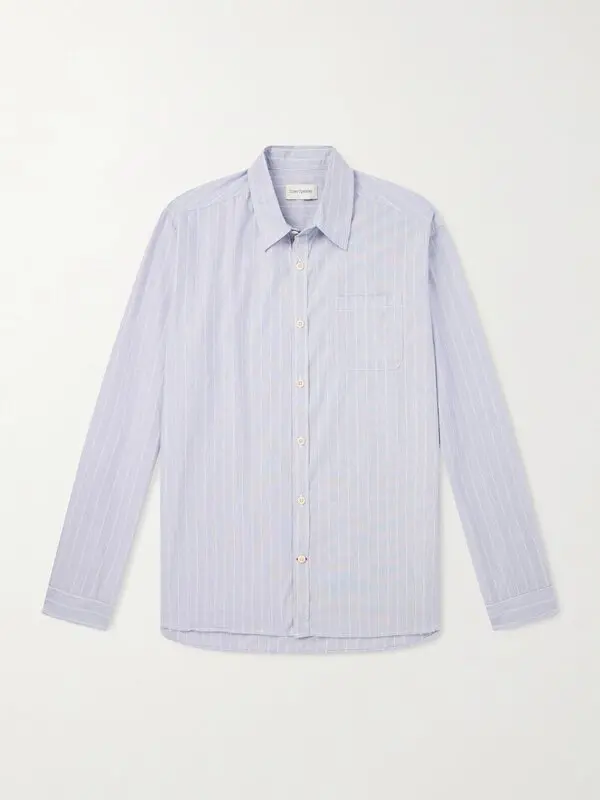 Oliver Peoples New York Special Striped Cotton-poplin Shirt