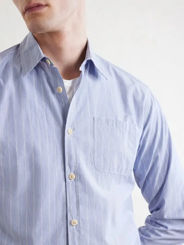Oliver Peoples New York Special Striped Cotton-poplin Shirt