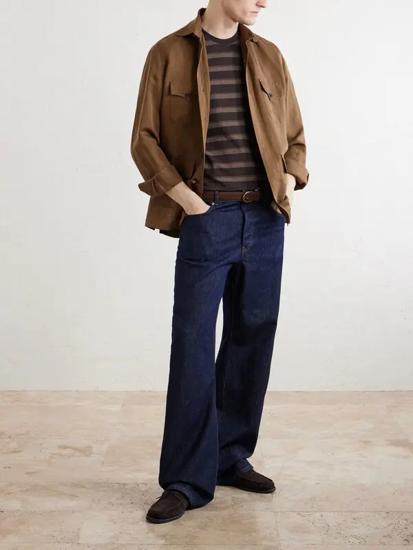 Oliver Peoples Judd Striped Organic Cotton T-shirt