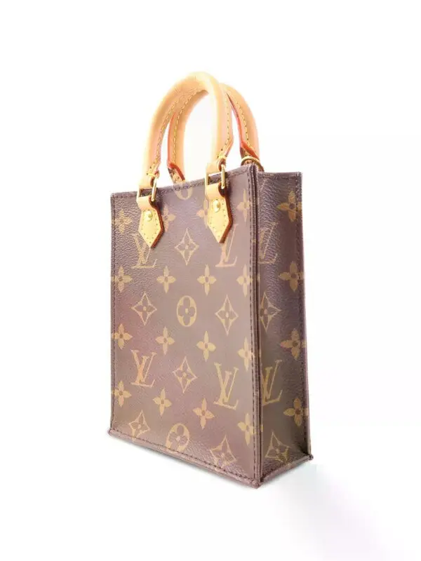 LOUIS VUITTON Petit Sac Plat Monogram Tote Bag