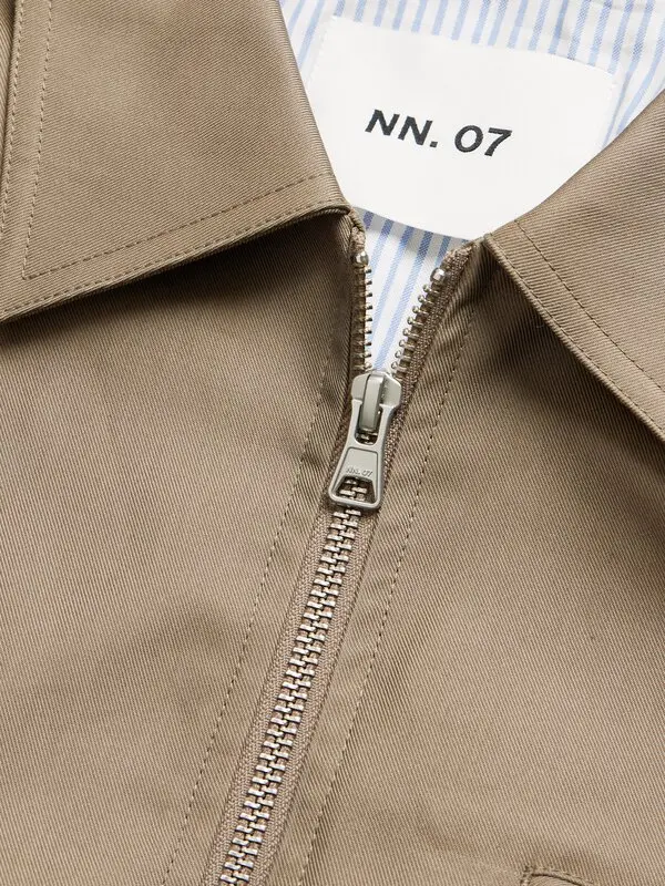 Nn07 Gideon 80038 Organic Cotton-twill Zip-up Jacket